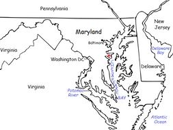 MARYLAND - Introductory Geography Worksheet | Teaching Resources