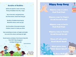 Slippy Soap Song & Bubbles Poem - Covid 19 Posters | Teaching Resources