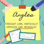 Angles - Straight Line and Vertically Opposite, Triangles | Teaching ...