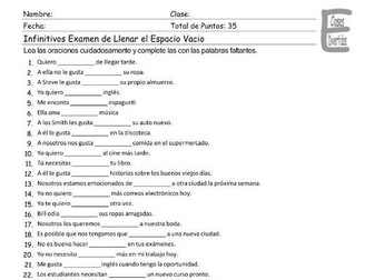 Indefinite Pronouns Spanish 4 Worksheet-2 Game-1 Exam Bundle | Teaching ...