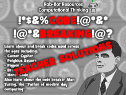 Computational Thinking: Code Breaking by RobbotResources | Teaching ...
