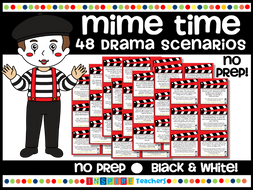 Mime Time - 48 Drama Scenarios by InspireTeachers - Teaching Resources ...