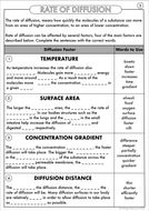 GCSE Biology: Diffusion, Osmosis and Active Transport Worksheet Pack ...