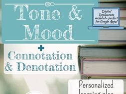 Complete Tone and Mood in Literature Bundle + Connotation and ...