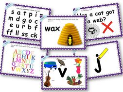 Phonics Powerpoint, Phase 3, Week 1 (j,v,w,x) | Teaching Resources