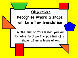 Shape - Translation | Teaching Resources