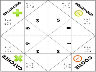 Balance The Equations Cootie Catcher Bundle: Years 2 - 7 | Teaching ...