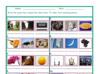 Phonics Silent Letters l-h-e-u-p-c Bundle | Teaching Resources