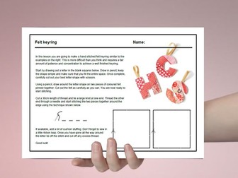 9 Textiles cover work / cover lessons - Tried and tested worksheets ...