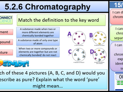 5.2.6 Chromatography KS3 AQA Activate | Teaching Resources