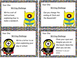 Minion Writing Challenge Year 1 | Teaching Resources