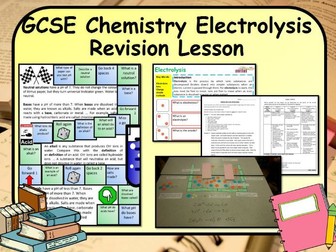 KS4 GCSE Chemistry (Science) Electrolysis Bundle | Teaching Resources