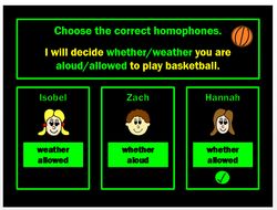 Homophones PPT Powerpoint Game by Grammatickx | Teaching Resources