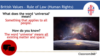 British Values Assembly - Rule of Law/Human Rights | Teaching Resources