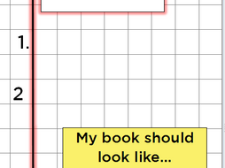 Maths book expectations poster - what my book should look like ...