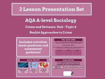 Crime and Deviance - AQA A-level Sociology - Entire Unit | Teaching ...