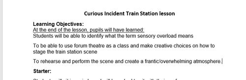 Curious incident Judy monologue Drama lesson | Teaching Resources