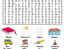 Back To School Word Search | Teaching Resources