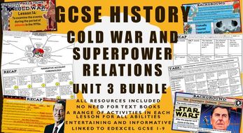 GCSE History Edexcel Cold War Unit 3 Bundle | Teaching Resources