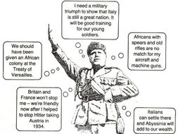 Diamond 9: Why did Italy invade Abyssinia in 1935 -36? | Teaching Resources