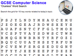 GCSE Computer Science: Word puzzles pack (8 topics) | Teaching Resources