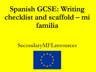GCSE Spanish Writing Questions & Scaffolds by SecondaryMFLresources ...