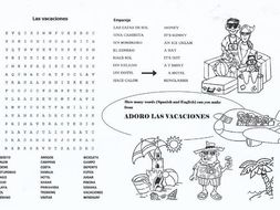 Spanish Summer holiday activity sheet - great end of term activity ...