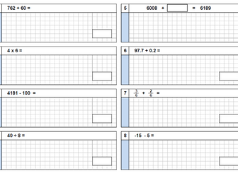 KS2 Arithmetic (SATs paper 1) Practice test including answers ...