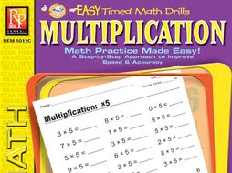 Multiplication: Easy Timed Math Drills | Teaching Resources