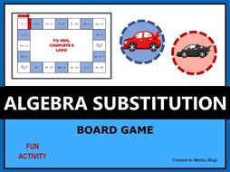 Algebra Substitution Board Game | Teaching Resources