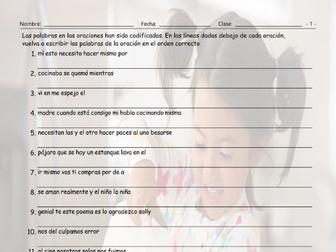 Reflexive and Reciprocal Pronouns Spanish 4 Worksheet-2 Game-1 Exam ...