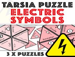Electricity Tarsia Puzzle: Electric Symbols | Teaching Resources
