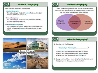 What is Geography? Introduction Lesson | Teaching Resources