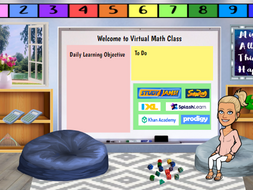 Bitmoji Virtual Classroom - Math | Teaching Resources