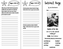 Satchel Paige Trifold - Reading Street 5th Grade Unit 1 Week 4 ...