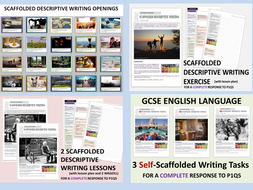 GCSE English Language - Scaffolded Descriptive Writing Bundle ...