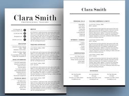 3 in 1 teacher resume template for MS PowerPoint (.pptx) | Teaching ...