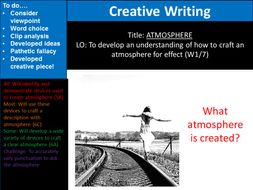 Creating Atmosphere- Creative Writing | Teaching Resources