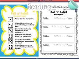 Roll 'n' Retell - Reading Games (Fiction) | Teaching Resources