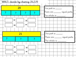 Division by sharing year 2 | Teaching Resources