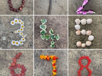 Natural resources numbers (0-20) & a-z letters | Teaching Resources