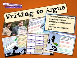 Writing to Argue | Teaching Resources