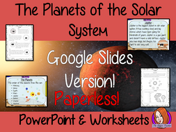 The Planets of the Solar System DIGITAL Lesson in Google Slides ...