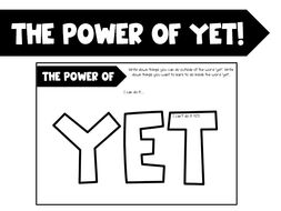 The Power of YET! | Teaching Resources