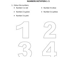 Numbers Dictation 1 to 10 for Nursery and Reception Students | Teaching ...