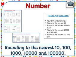 Round to the nearest 10, 100, 1000, 10000, 100000, tenth and hundreth ...