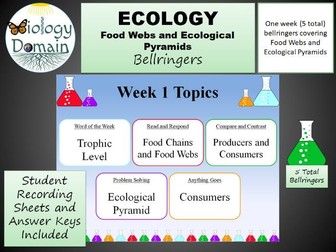 Ecology: Food Webs and Ecological Pyramids Bundle | Teaching Resources