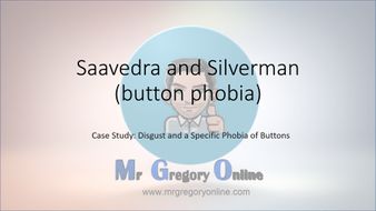 Saavedra & Silverman (button phobia) | Teaching Resources