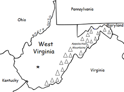 WEST VIRGINIA - Introductory Geography Worksheet | Teaching Resources