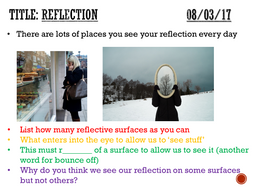 Reflection - complete lesson (KS3) | Teaching Resources